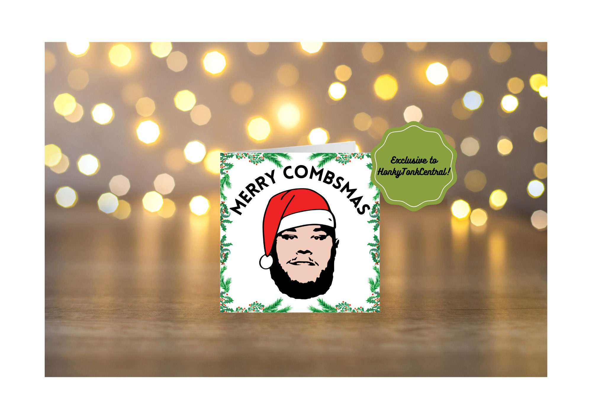 Luke Combs 'merry Combsmas' Printable Christmas Card Country Western ...