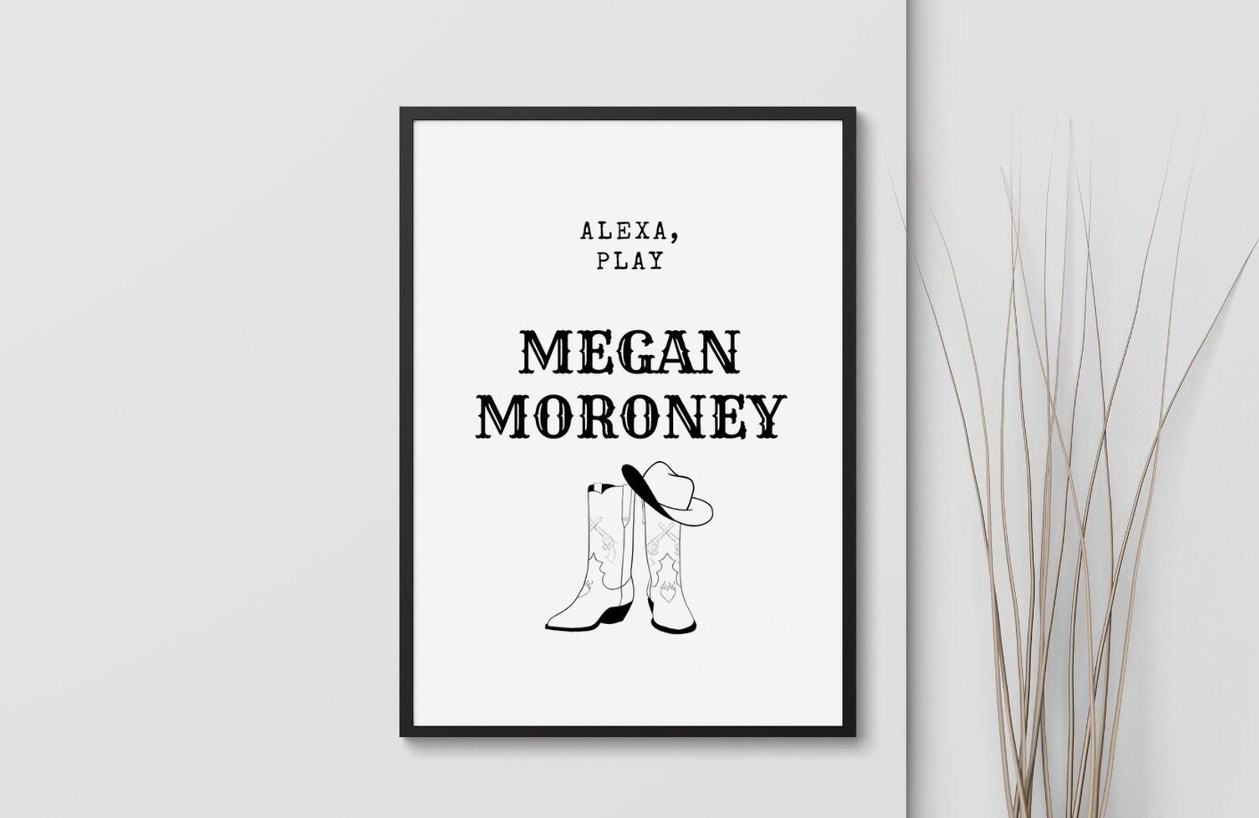 Alexa Play Megan Moroney Poster Country Music Cowboy Wall - Etsy