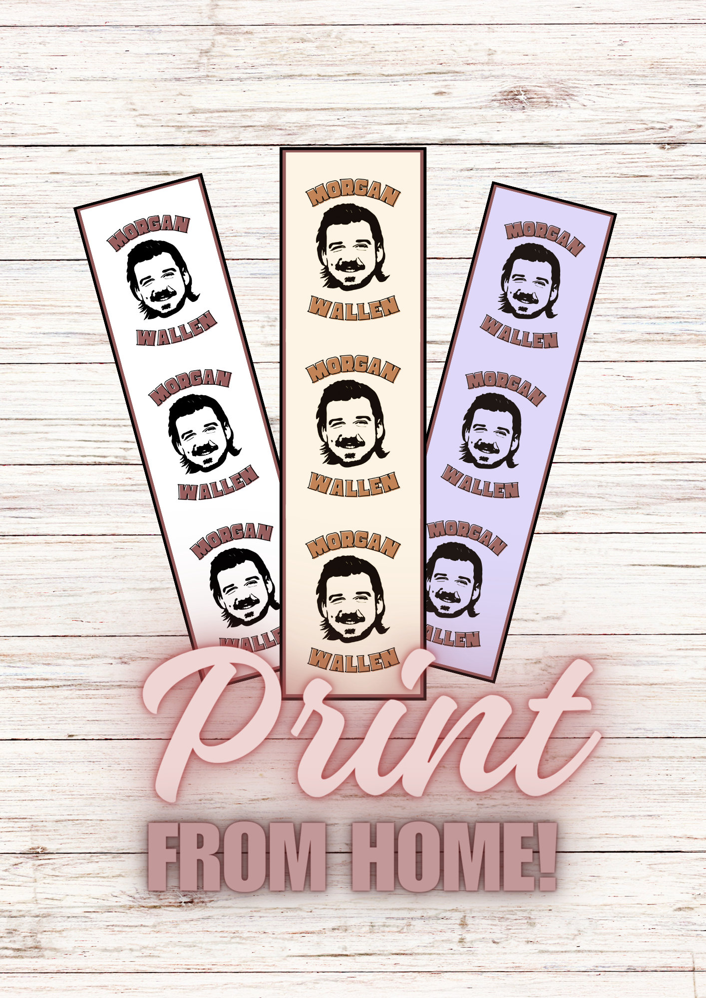 Morgan Wallen Printable Bookmarks Page Markers Digital - Etsy