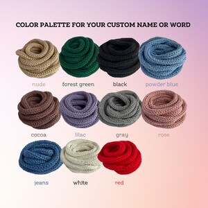 Wire Knitted Baby Name Signs Words Cord Wall Nursery Decor - Etsy