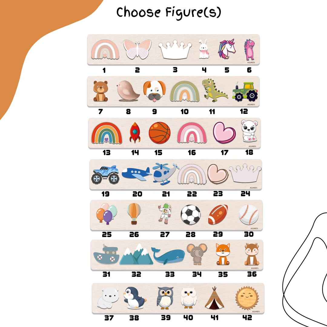 Add Extra Figures for Personalized Name Puzzle - Etsy
