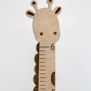Safari Nursery Decor Giraffe Growth Chart - Personalized Baby Gift - Etsy