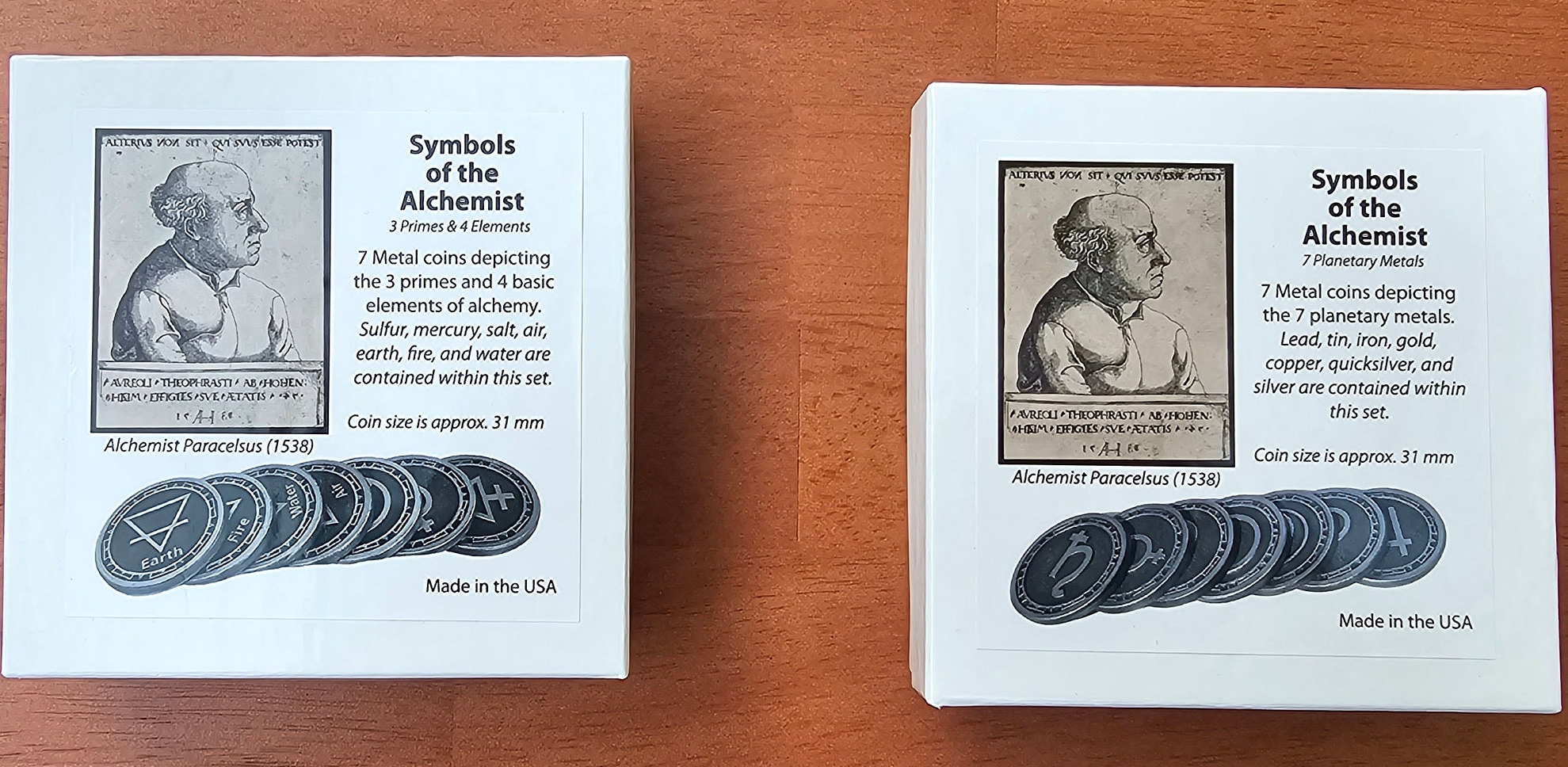 Symbols of Alchemy Metal Coin Set of Alchemical Symbols - Etsy Canada