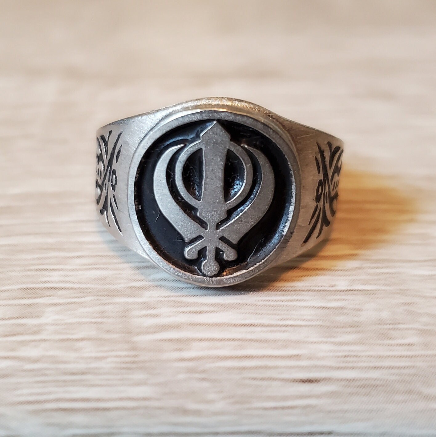 Khanda Ring Sikh Symbol - Etsy