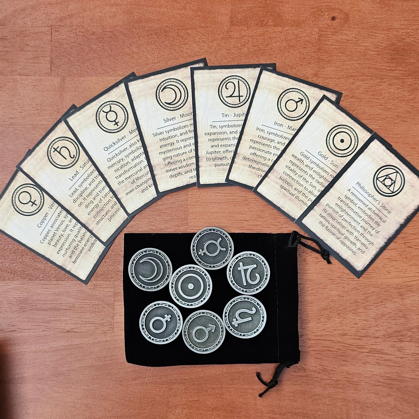 Symbols of Alchemy Metal Coin Set of Alchemical Symbols - Etsy Canada