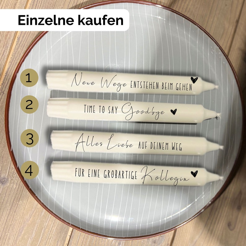 Abschiedsgeschenk Kollegin Kerze | Abschied Kollege, Gute Kollegen ...