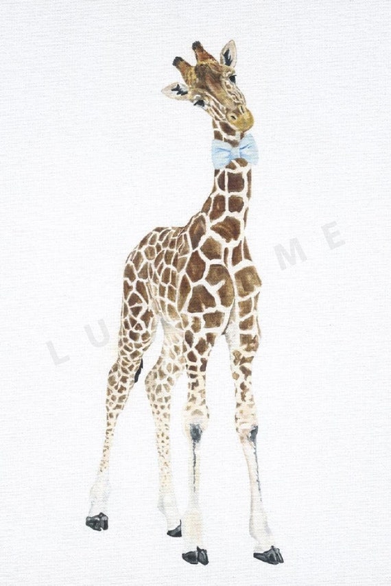 George the Giraffe Print - Etsy