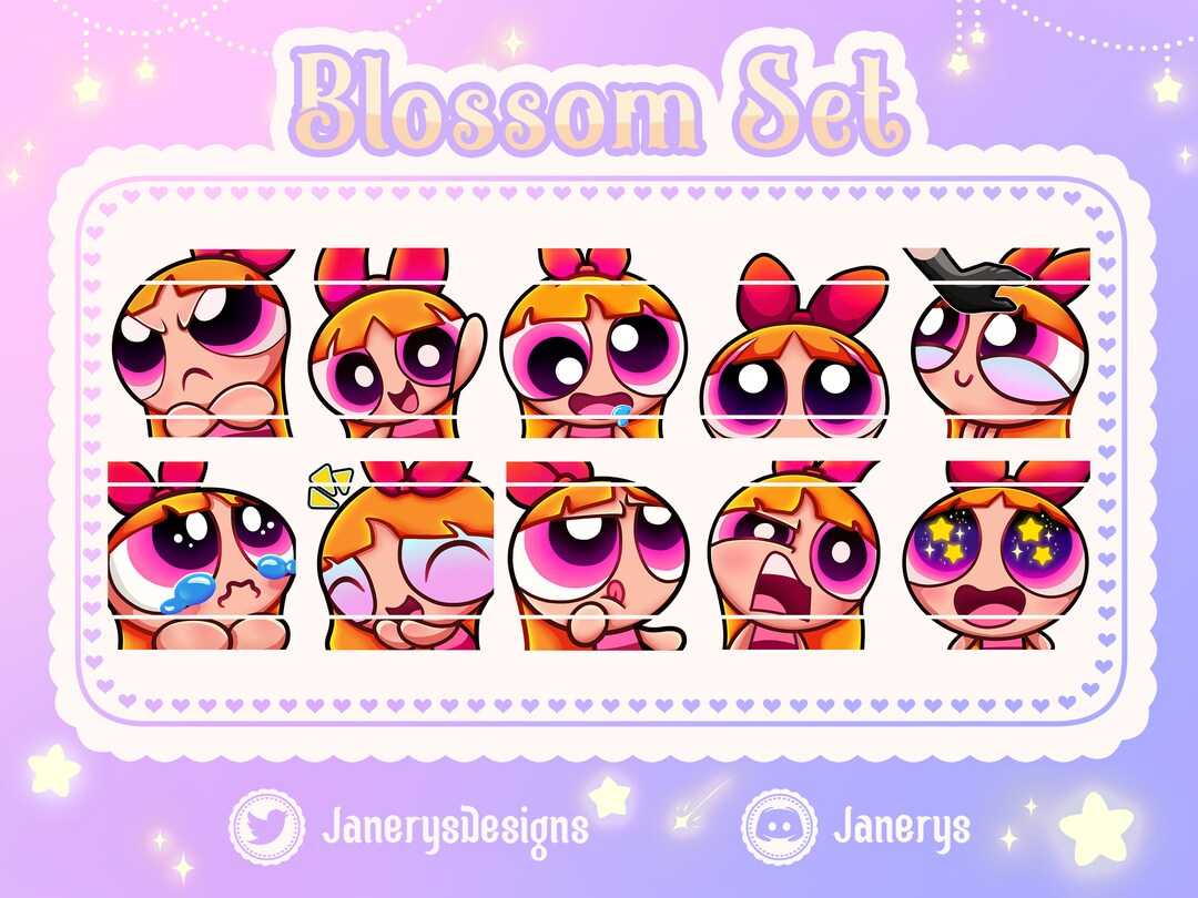 10 + 2 Animated Cute Powerpuff Girls Emotes for Twitch/youtube ...