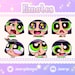 6 + 1 Animated Cute Powerpuff Girls Emotes for Twitch/youtube ...