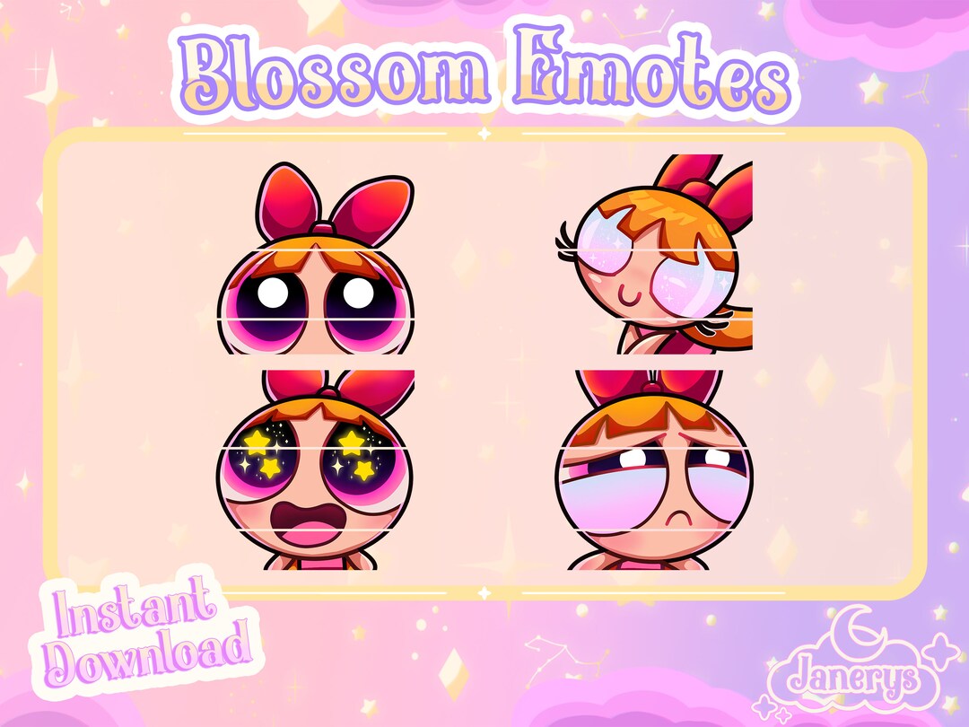 4 1 Animated Cute Powerpuff Girls Emotes for Twitch/youtube - Etsy