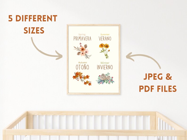 Las ESTACIONES Del AÑO, Digital Download, Seasons of the Year, SPANISH ...
