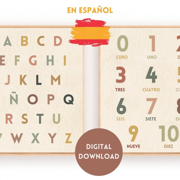 Spanish Alphabet - Etsy