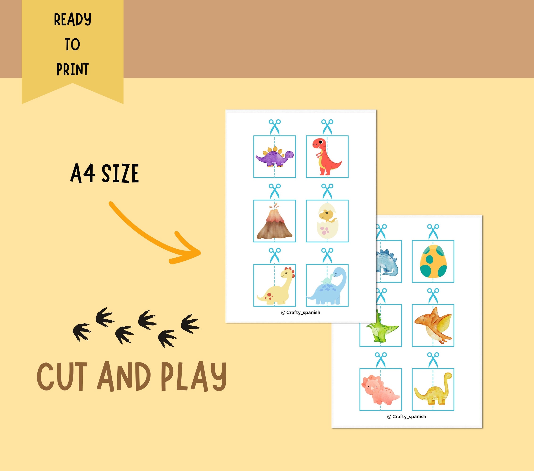DINOSAUR Theme SPANISH Activities for Kids, 15 Pages, Digital Download ...