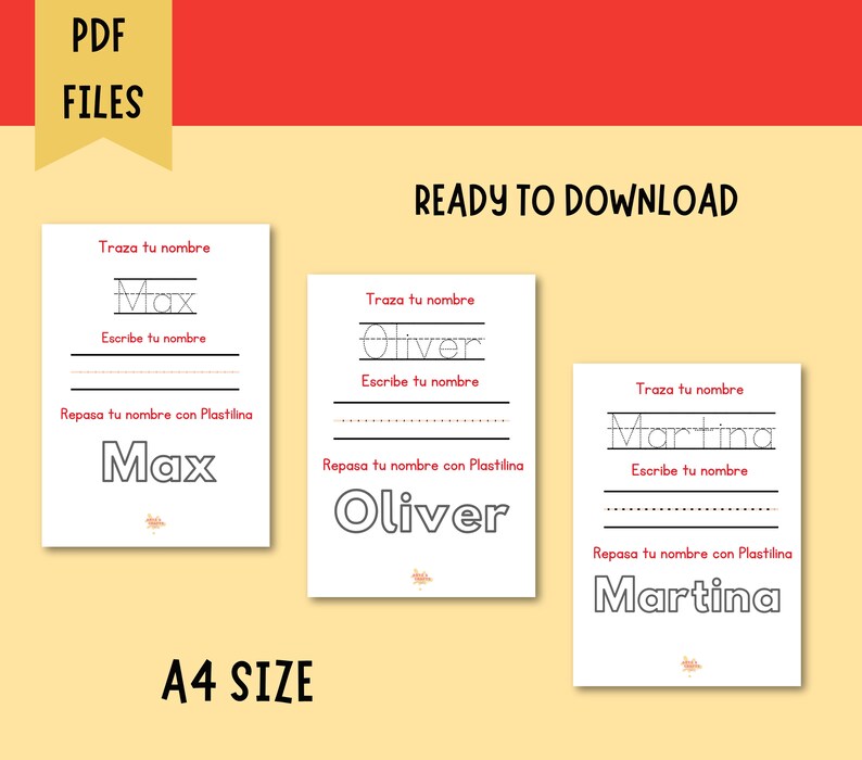 NAME Tracing Mats, PERSONALISED, Printable, Digital Download, Practica ...