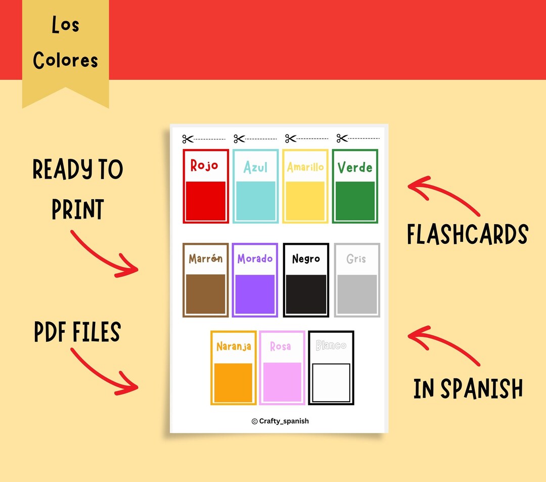 COLOUR Activities in SPANISH for Kids, Learn the Colours, Toddlers ...