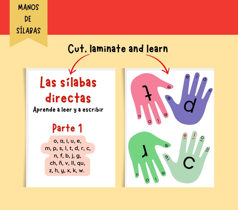 SYLLABLES in SPANISH. Aprende Las Sílabas En Español. Printable ...