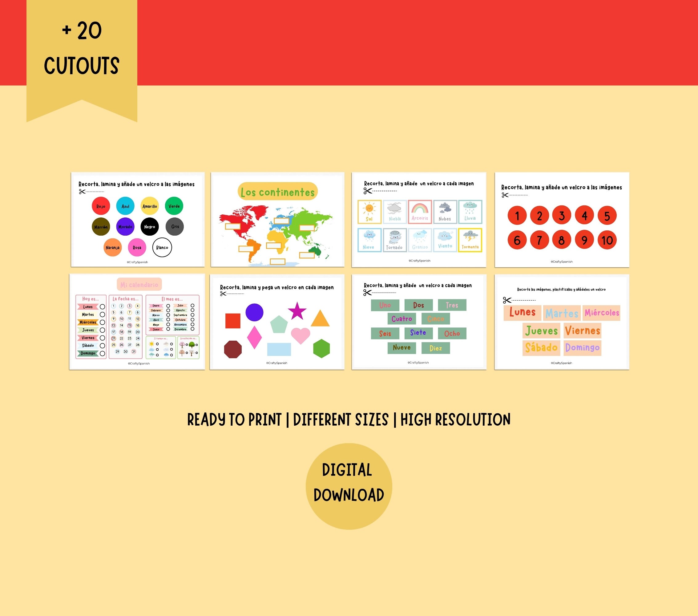 SPANISH Busy Toddler Preschooler Book PRINTABLE, Quiet Book, Digital ...