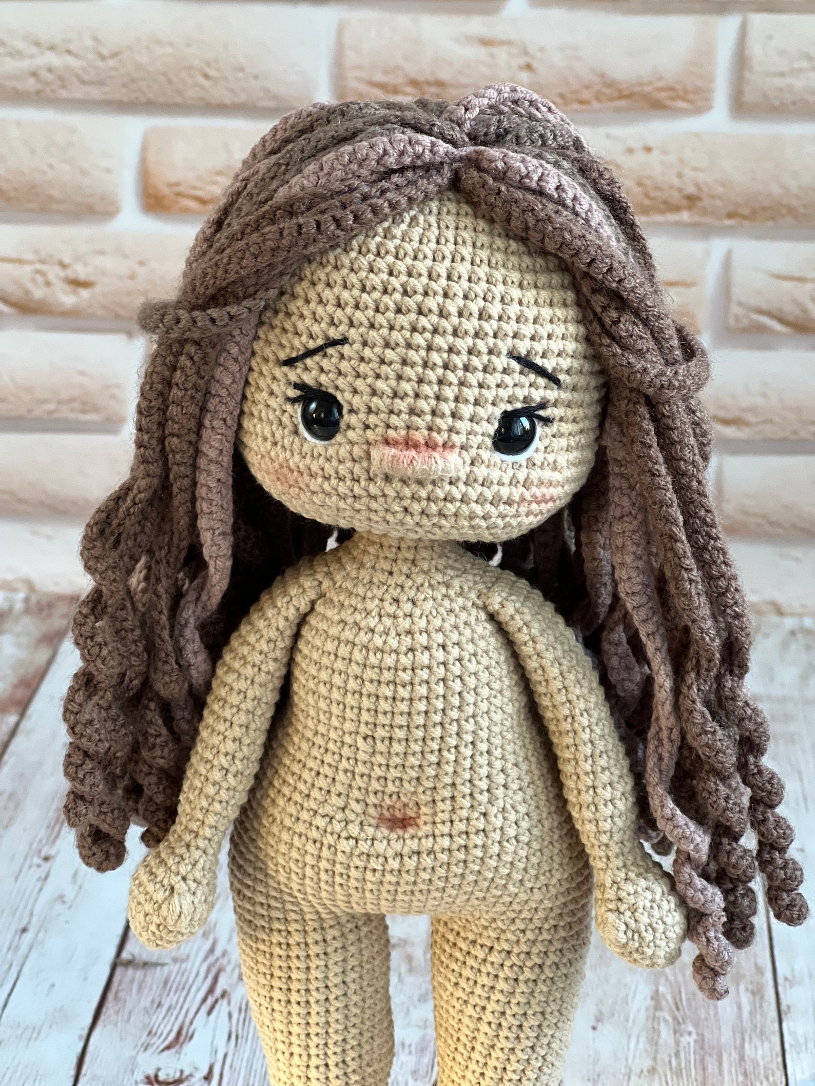 Nessy Amigurumi Crochet Doll Base Pattern. Unclothed. DOLL - Etsy