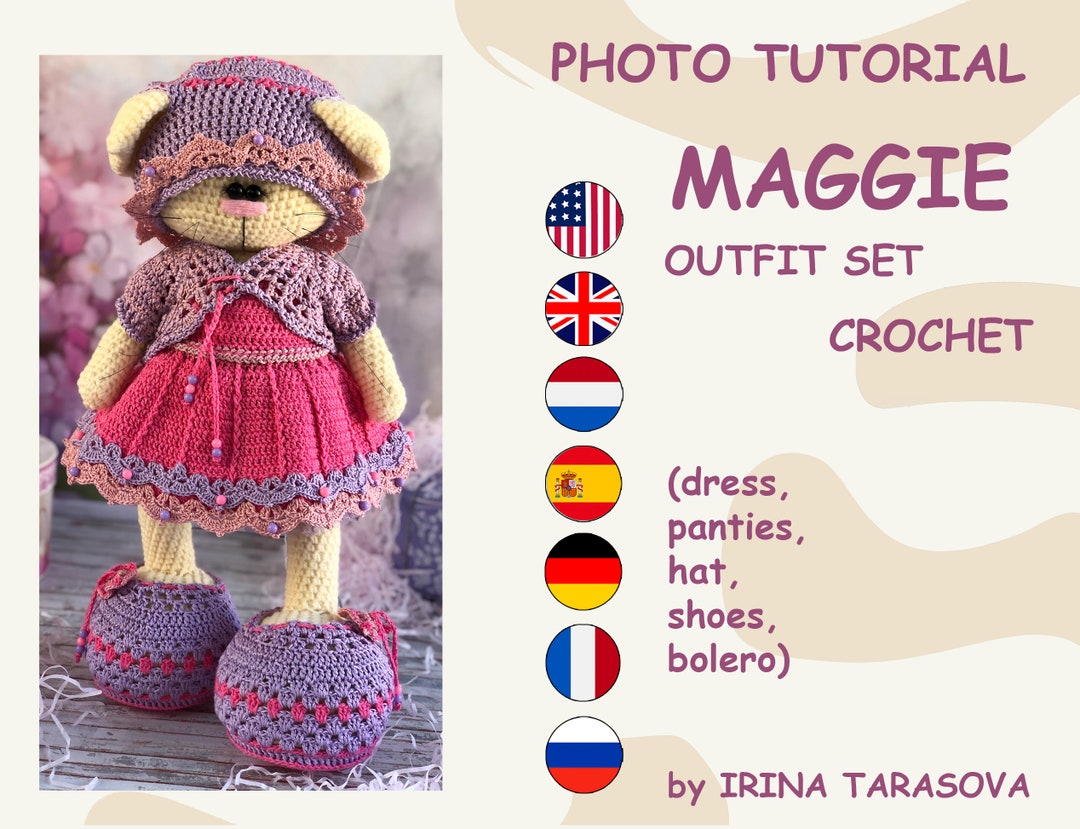 Maggie Crochet Outfit clothes Only. Pattern by Irina Tarasova. Pdf ...