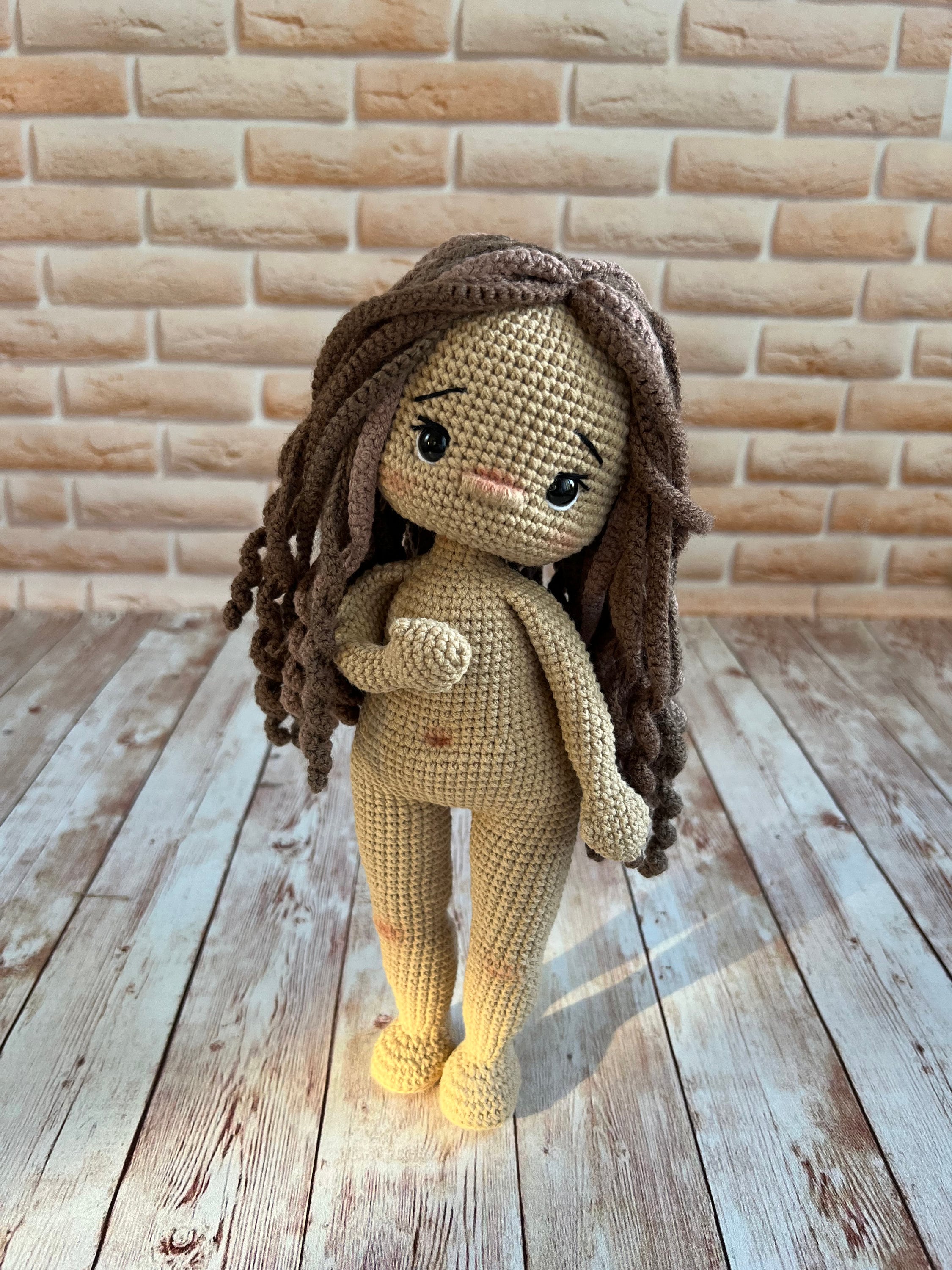 Nessy Amigurumi Crochet Doll Base Pattern. Unclothed. DOLL - Etsy