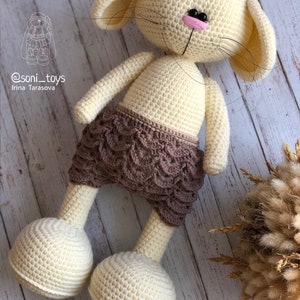 Amigurumi Crochet Tilda Mouse Pattern. Unclothed. Mlouse ONLY, Pants ...