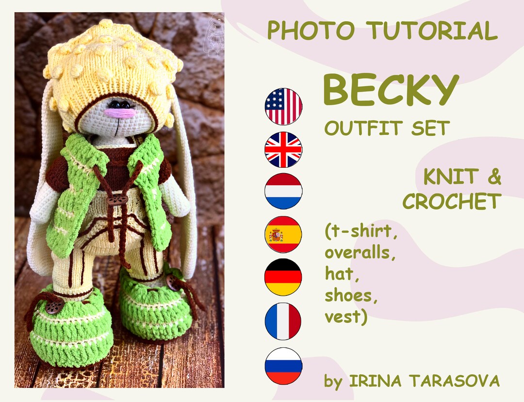 Becky (outfit Only) Set. Crochet and Knit Outfit Pattern by Irina ...
