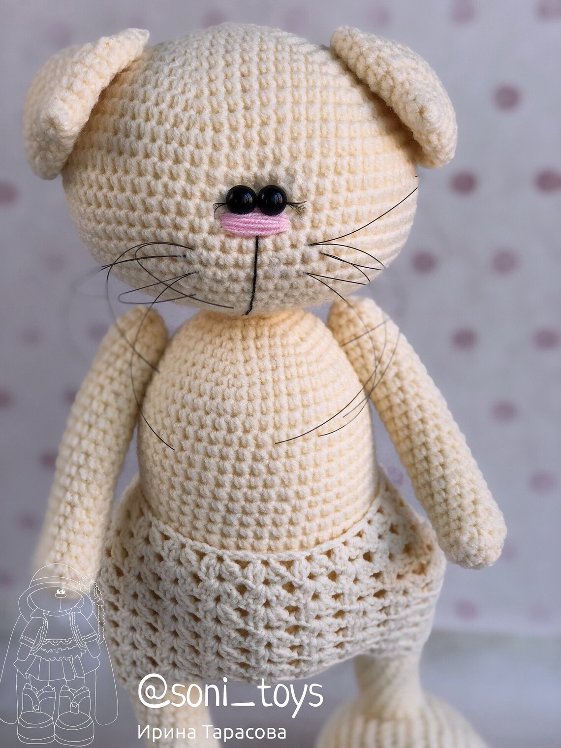 Amigurumi Crochet Tilda Cat Pattern. Unclothed. Cat ONLY - Etsy UK