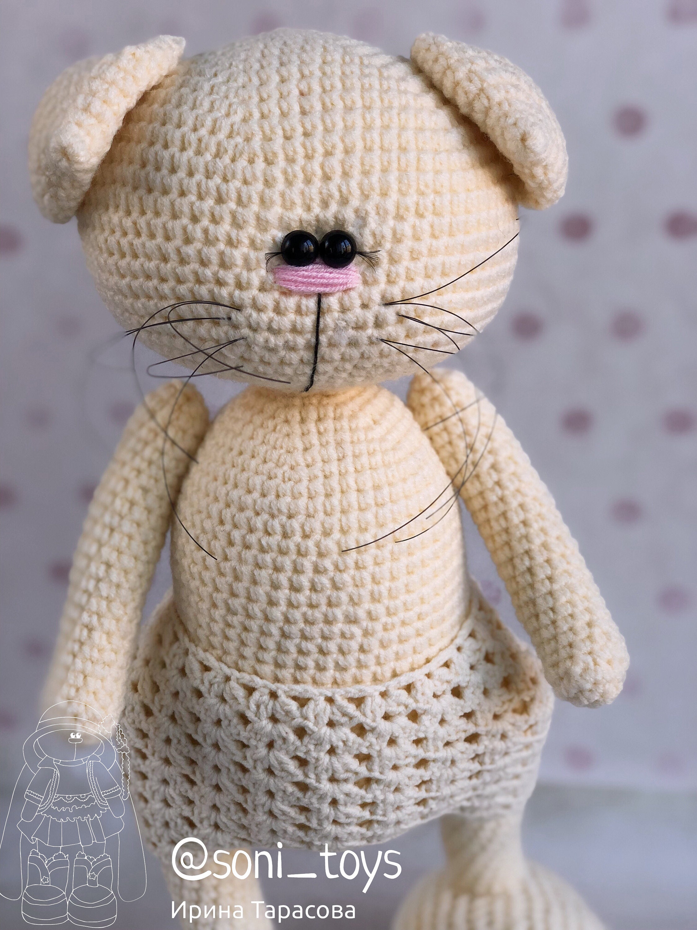 Amigurumi Crochet Tilda Cat Pattern. Unclothed. Cat ONLY - Etsy UK