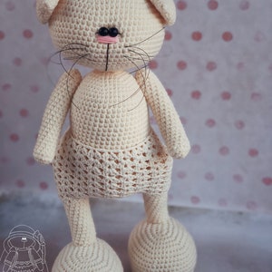 Amigurumi Crochet Tilda Cat Pattern. Unclothed. Cat ONLY, Pants Not ...