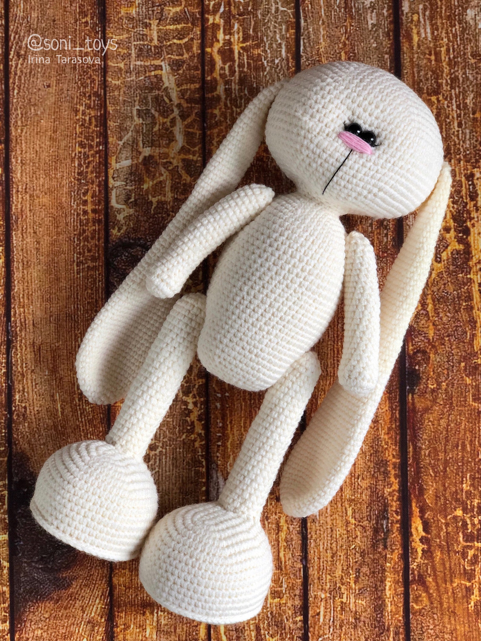 Amigurumi Crochet Tilda Bunny Pattern. Unclothed. Bunny ONLY, Pants Not ...