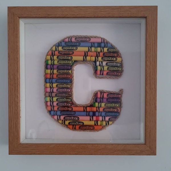 Crayon Letter - Etsy UK