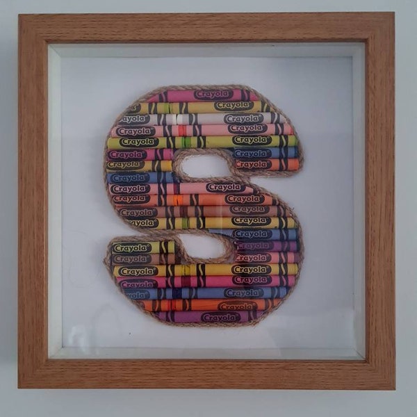Crayon Letter - Etsy UK
