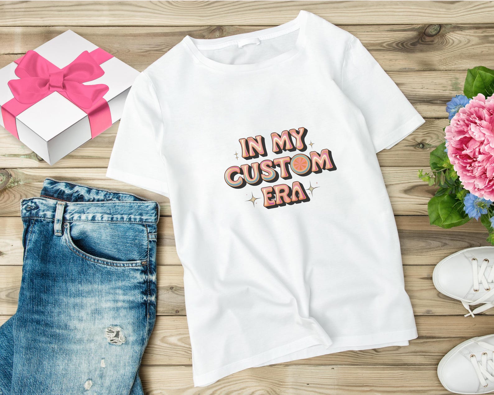 In My Custom Era SVG, in My Era Svg, Personalized, Customized Retro Wavy Text Svg, Custom SVG ...