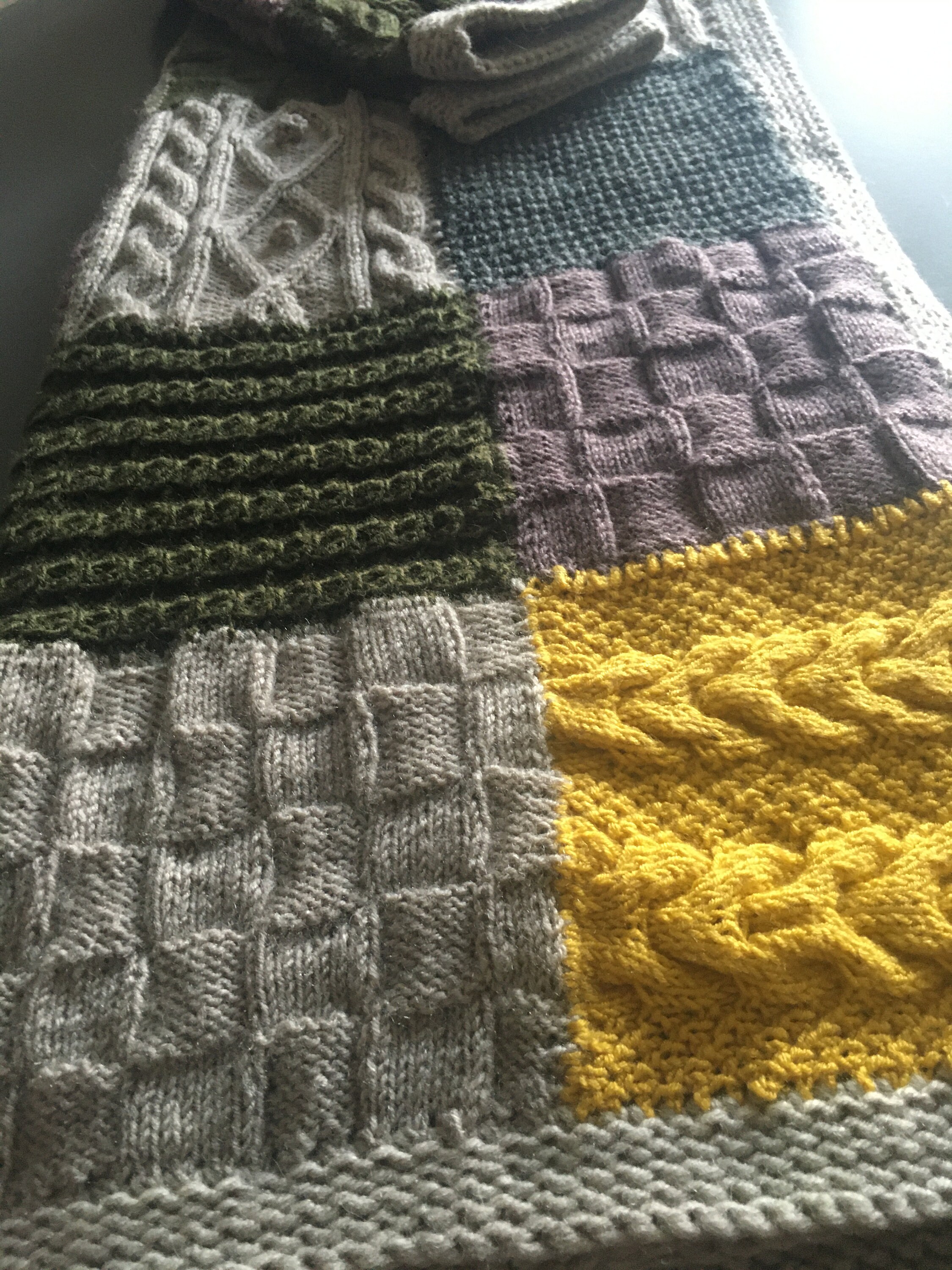 Irish Aran Knit Cardigan,granny Square, Patchwork Cardigan,patchwork ...