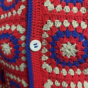 Crochet Mens Cardigan,granny Square Cardigan,crochet Male Cardigan ...