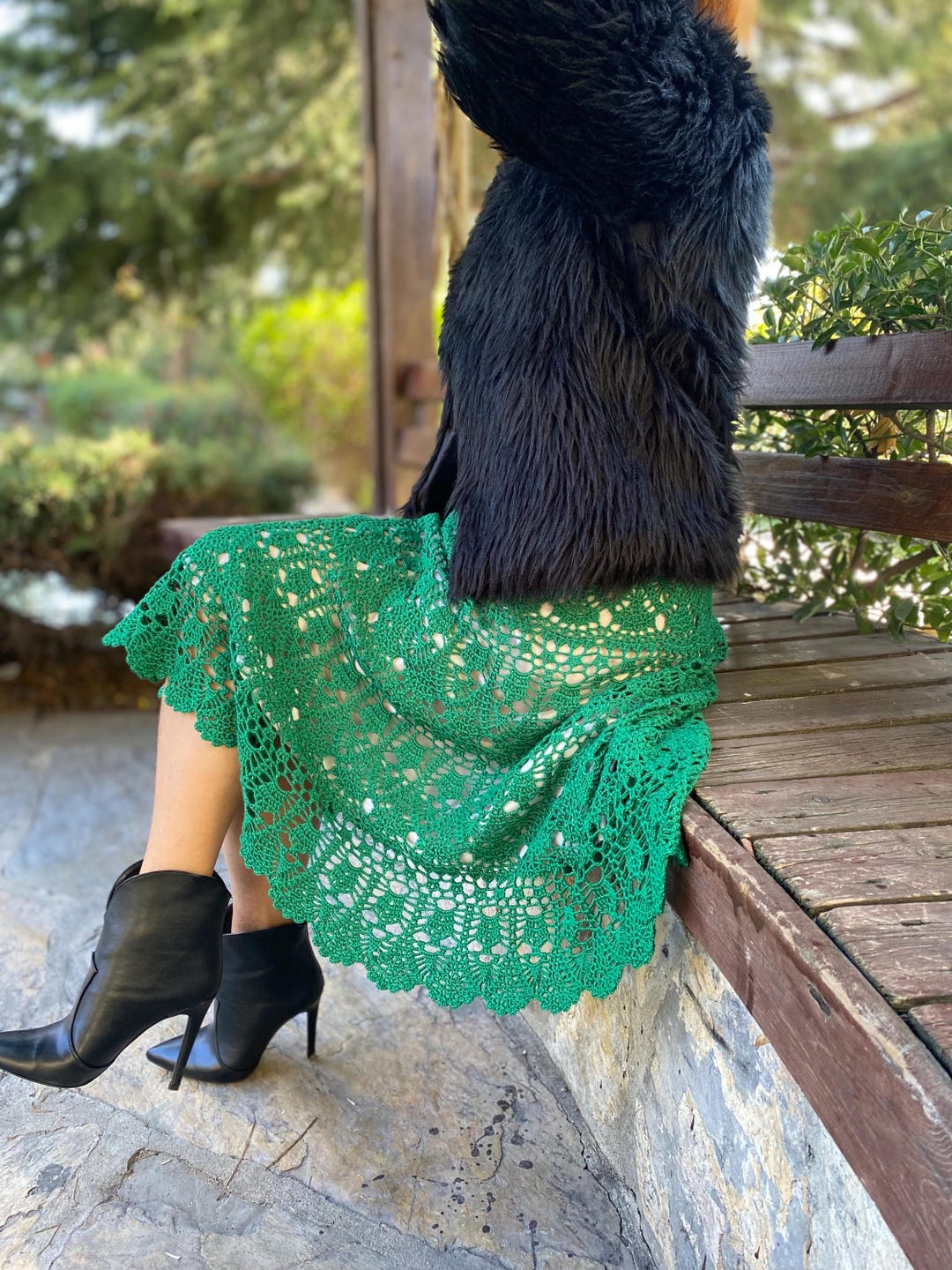 Circle Crochet Skirt,crochet Lace Skirt,crochet Circle Skirt,handlace ...