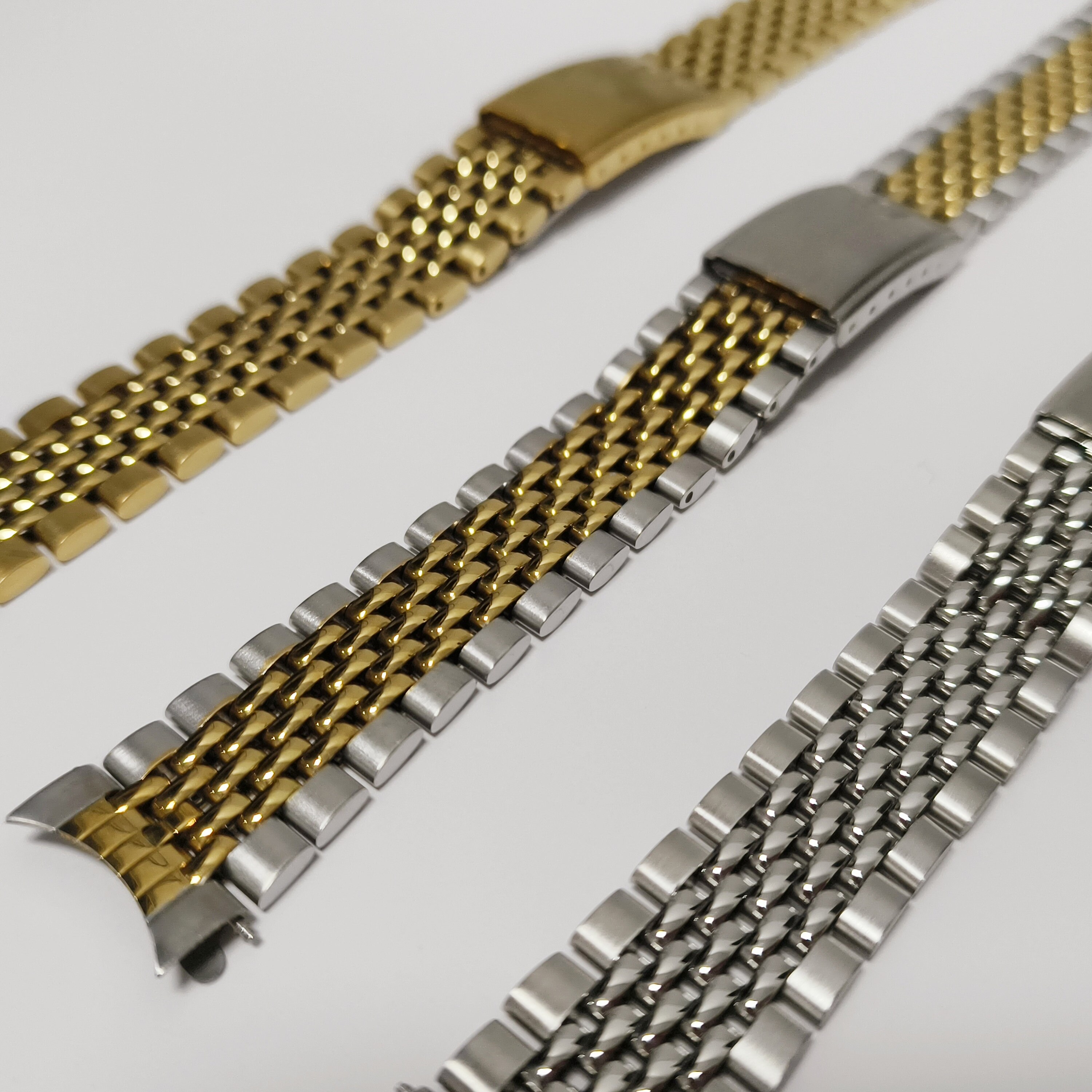 18mm 316L Stainles Steel Vintage Rare Bead of Rice Watch Band for 1970 ...