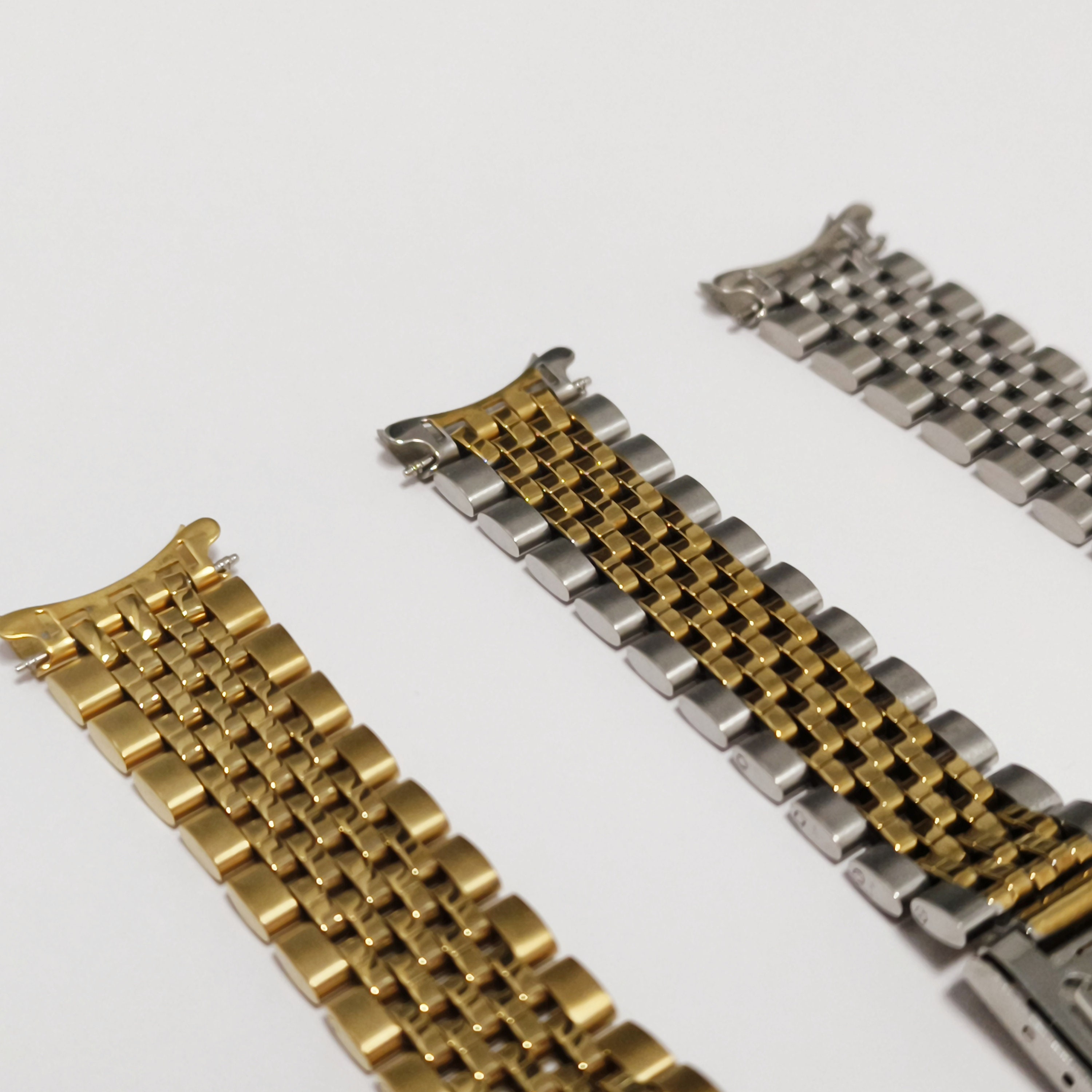 18mm 316L Stainles Steel Vintage Rare Bead of Rice Watch Band for 1970 ...