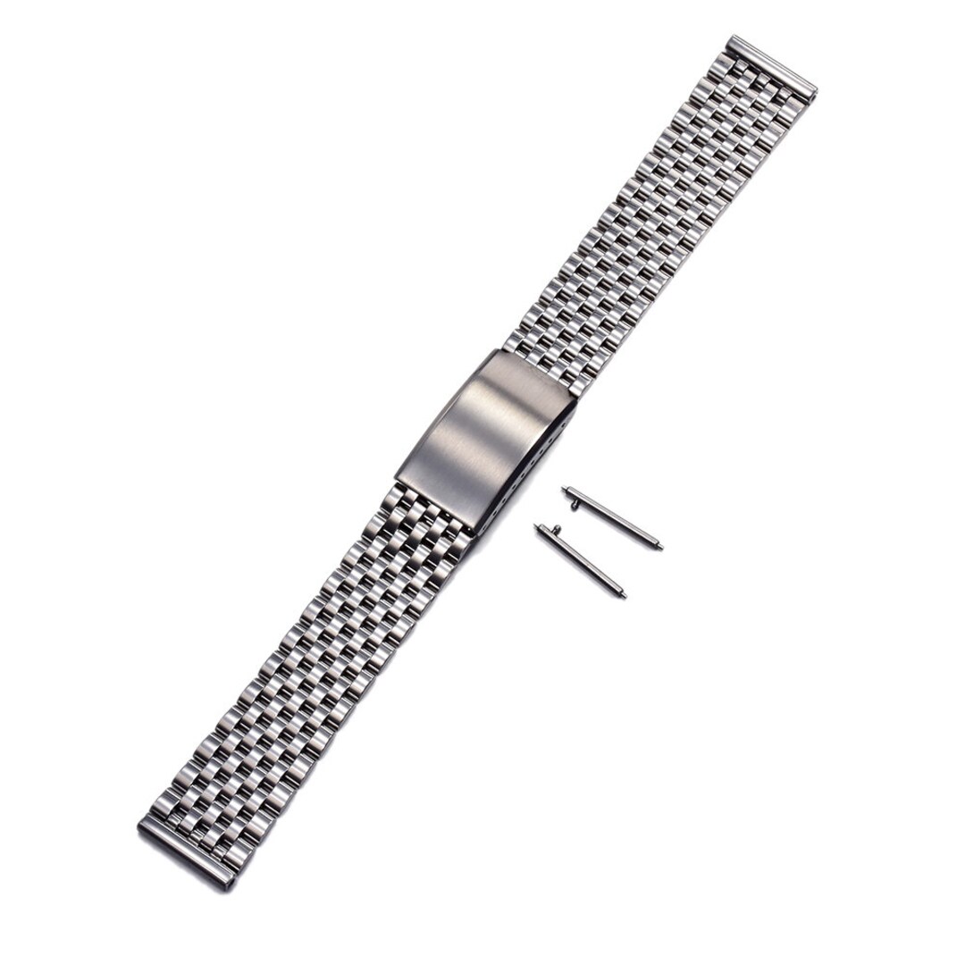 20mm 316lstainless Steel Vintage Bead of Rice Watch Band Strap Bracelet ...