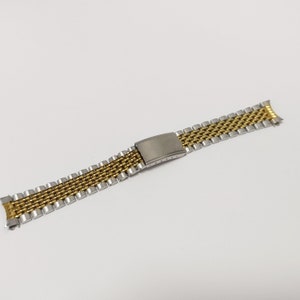 18mm 316L Stainles Steel Vintage Rare Bead of Rice Watch Band for 1970 ...