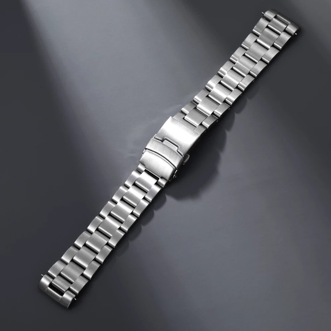 Custom 20mm Stainless Steel Solid End Link Oyster Watch Band Fit for ...