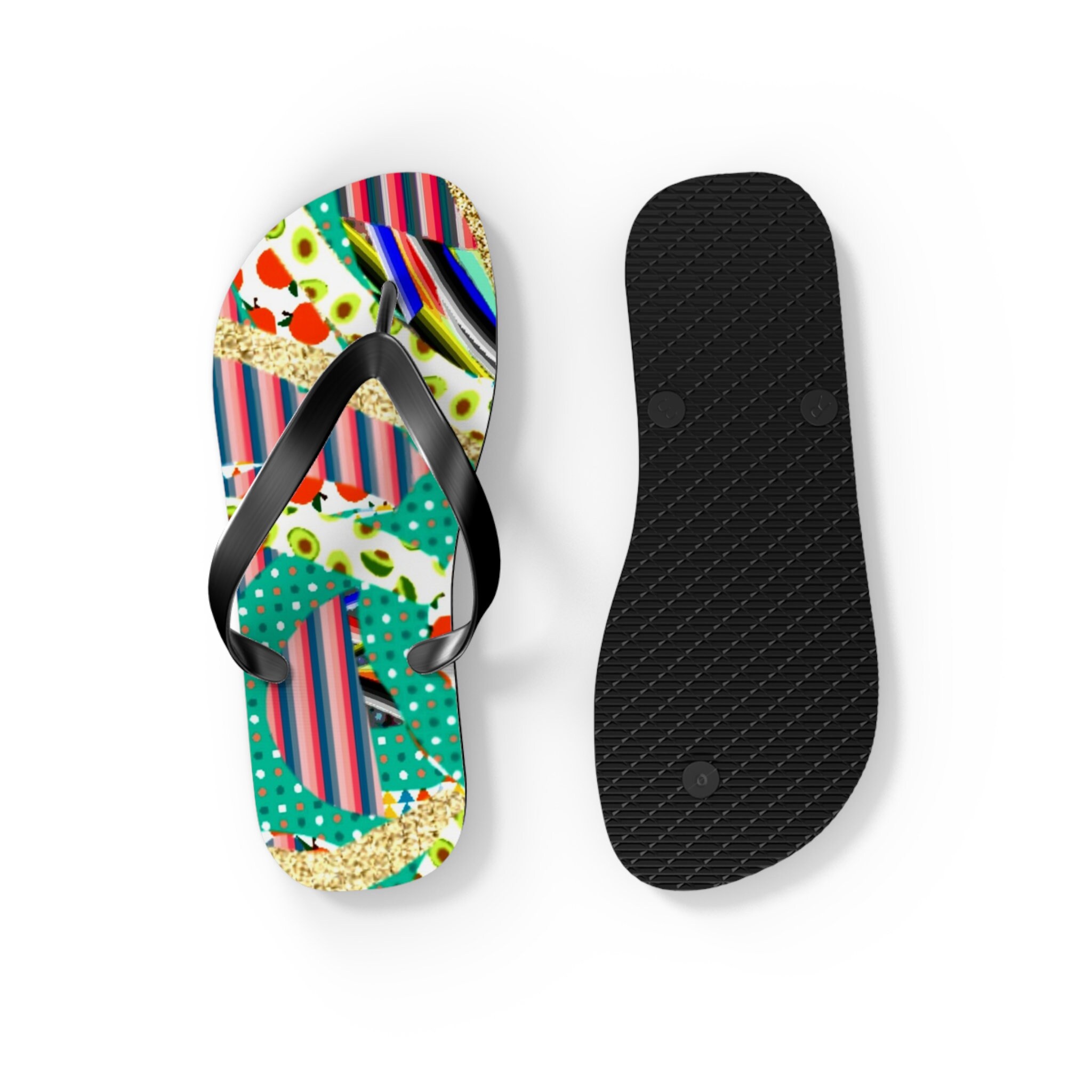 Flip Flops, Art by Antoniavtheartist, Psychedelic, Funky Shoes, Summer ...