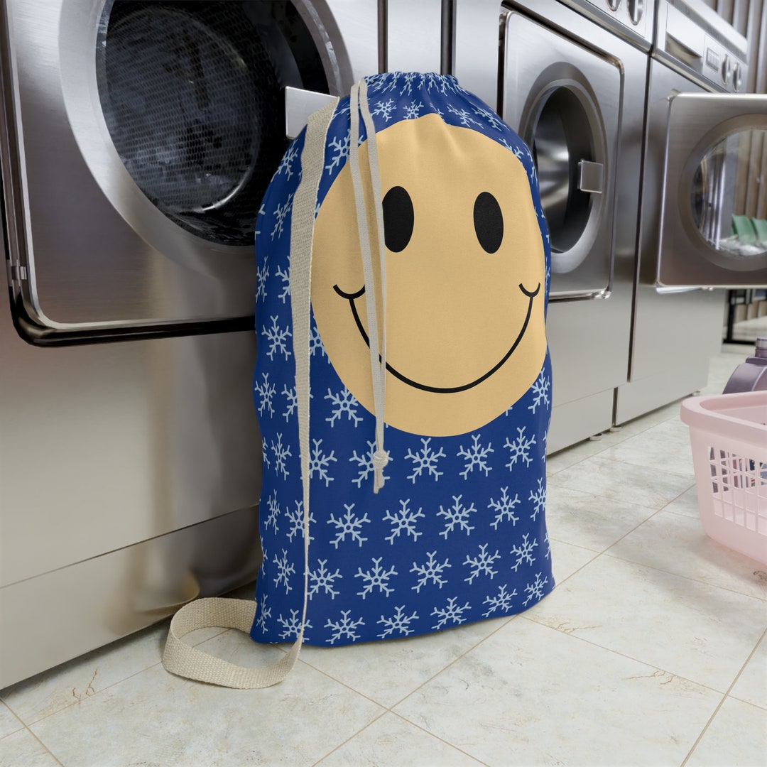 Laundry Bag With Smiley Face and Stars - Etsy