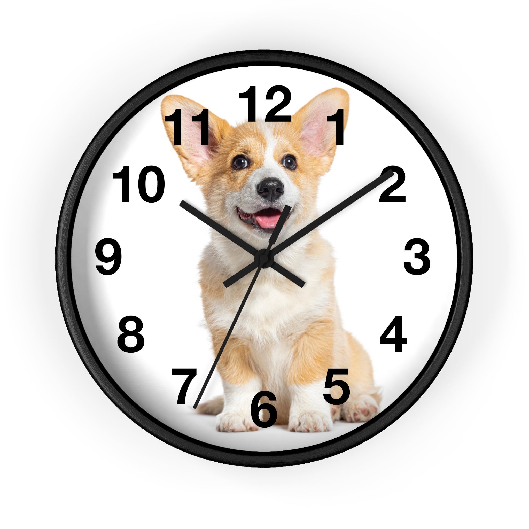 Wall Clock, Corgi Dog, Pet, Veterinarian Office, Housewarming Gift ...