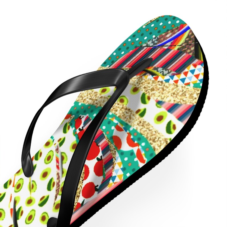 Flip Flops, Art by Antoniavtheartist, Psychedelic, Funky Shoes, Summer ...