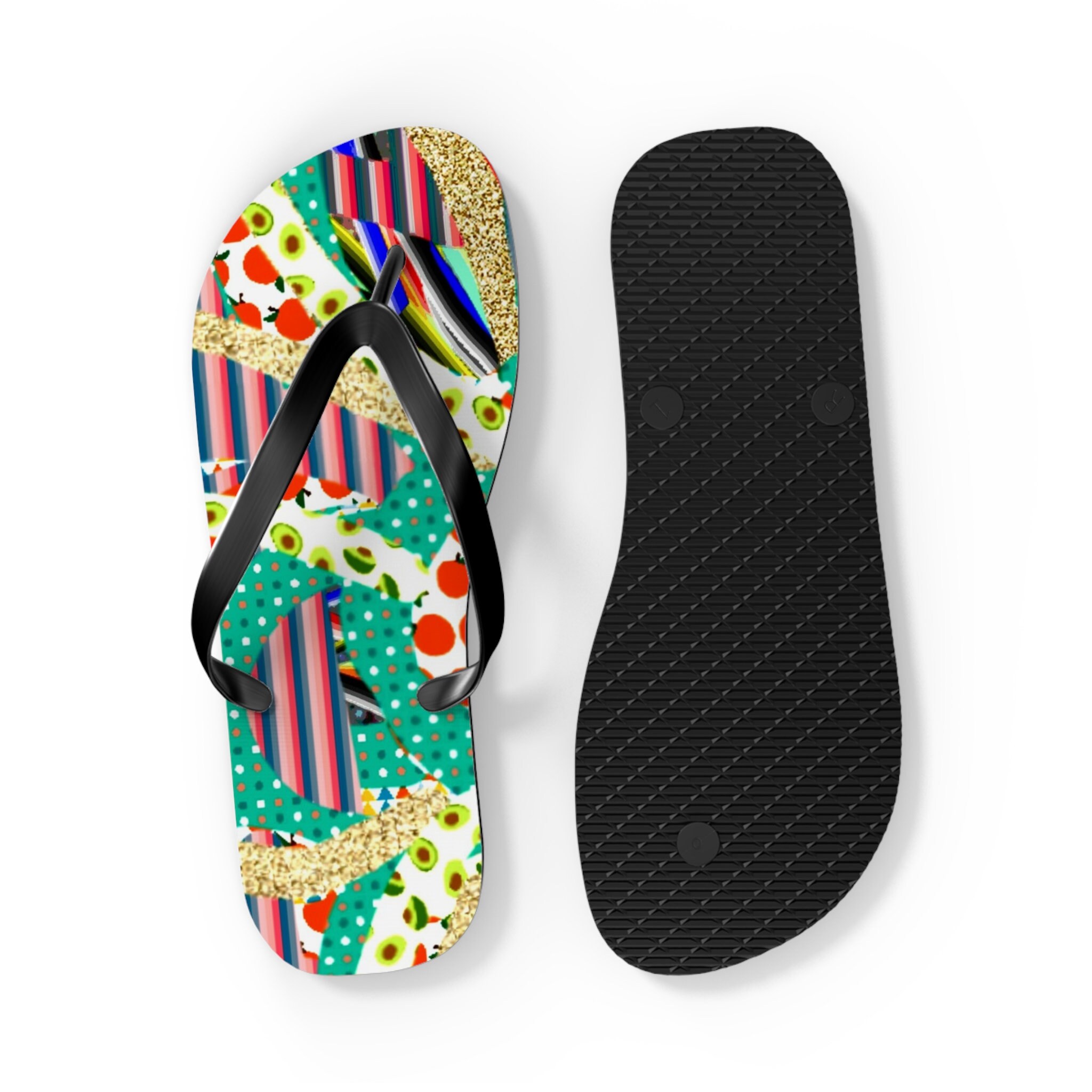 Flip Flops, Art by Antoniavtheartist, Psychedelic, Funky Shoes, Summer ...