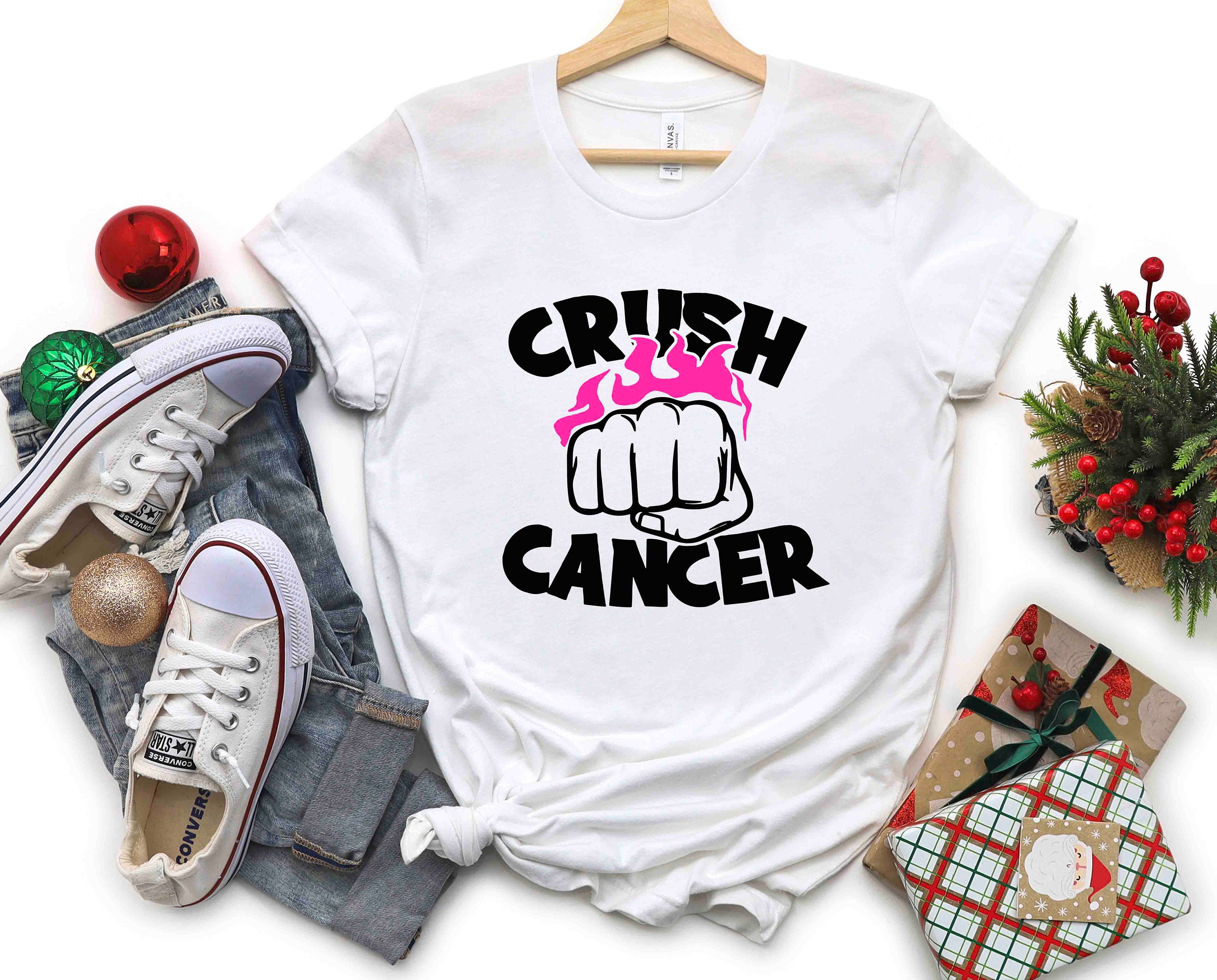 Crush Cancer Fist SVG PNG EPS Crush Png Survivor Cancer Svg - Etsy