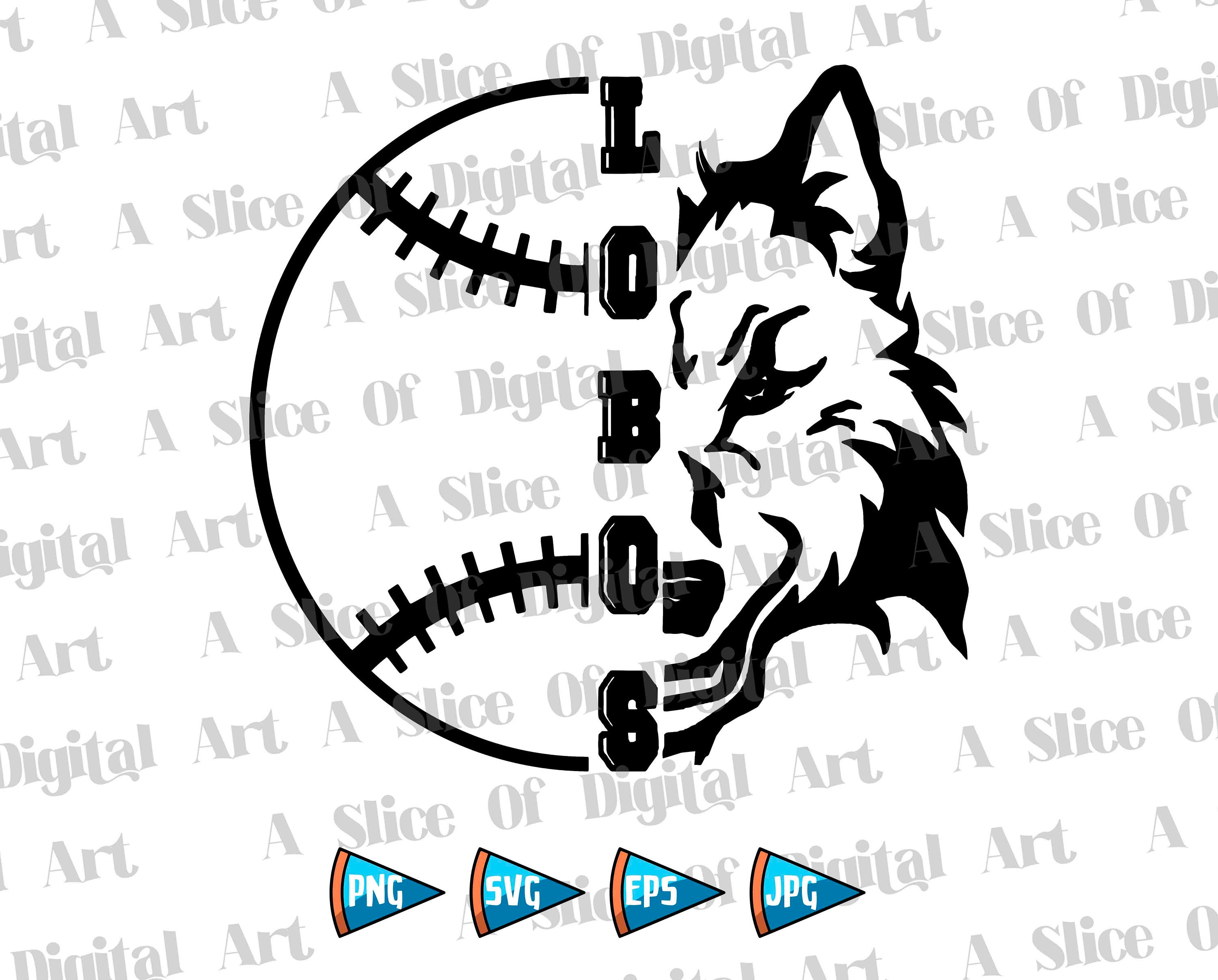 Lobos Baseball Softball Athletic Teams SVG PNG EPS, Go Lobos Softball ...