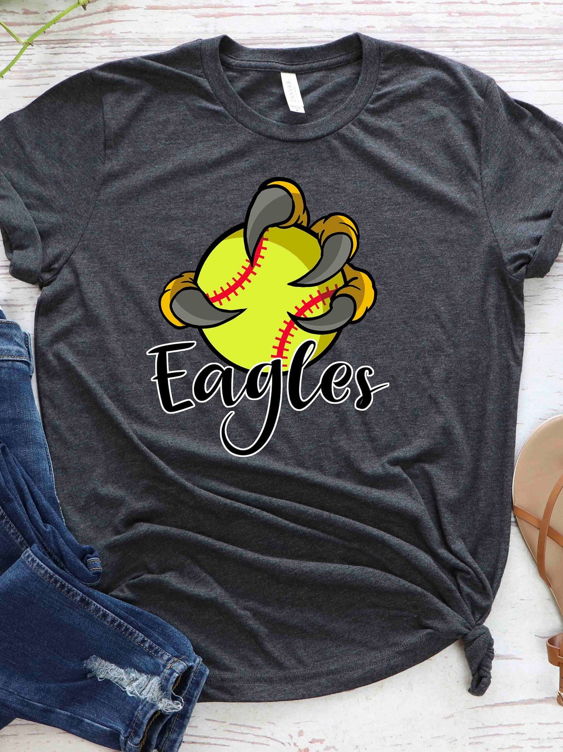 Eagles Claw Softball Athletic Teams PNG JPEG Not Svg Go Eagles - Etsy