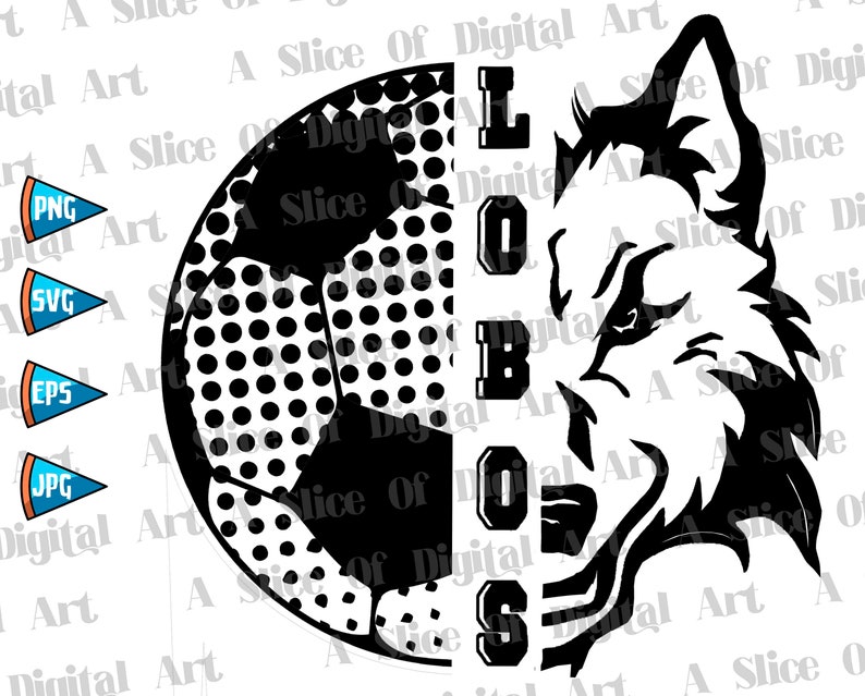 Lobos Soccer Athletic Teams SVG PNG EPS Jpg Go Lobos Soccer - Etsy
